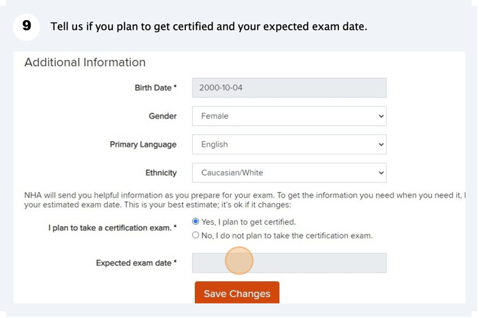How to Create an NHA Candidate Account